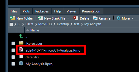 Create and Run a Standard microCT Analysis • microCTr